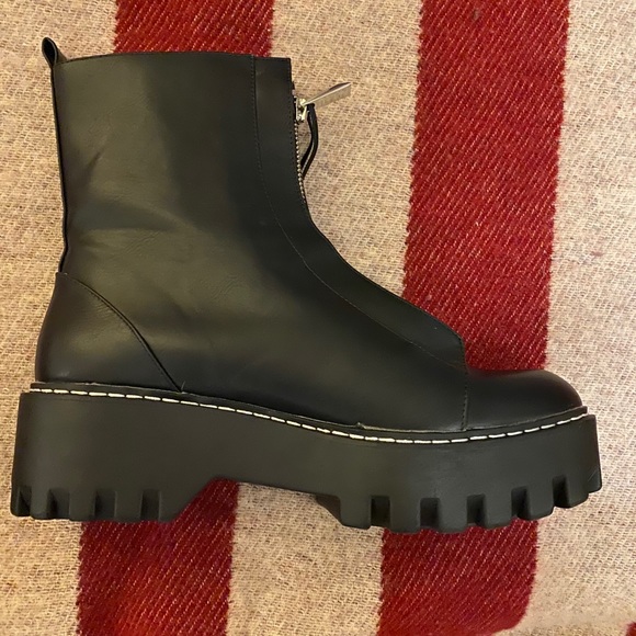 Zara | Shoes | Zara Flat Ankle Boots With Zip Trf | Poshmark